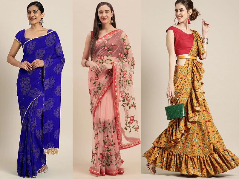 Different Types of Floral Printed Sarees that You can Use for Daily Use